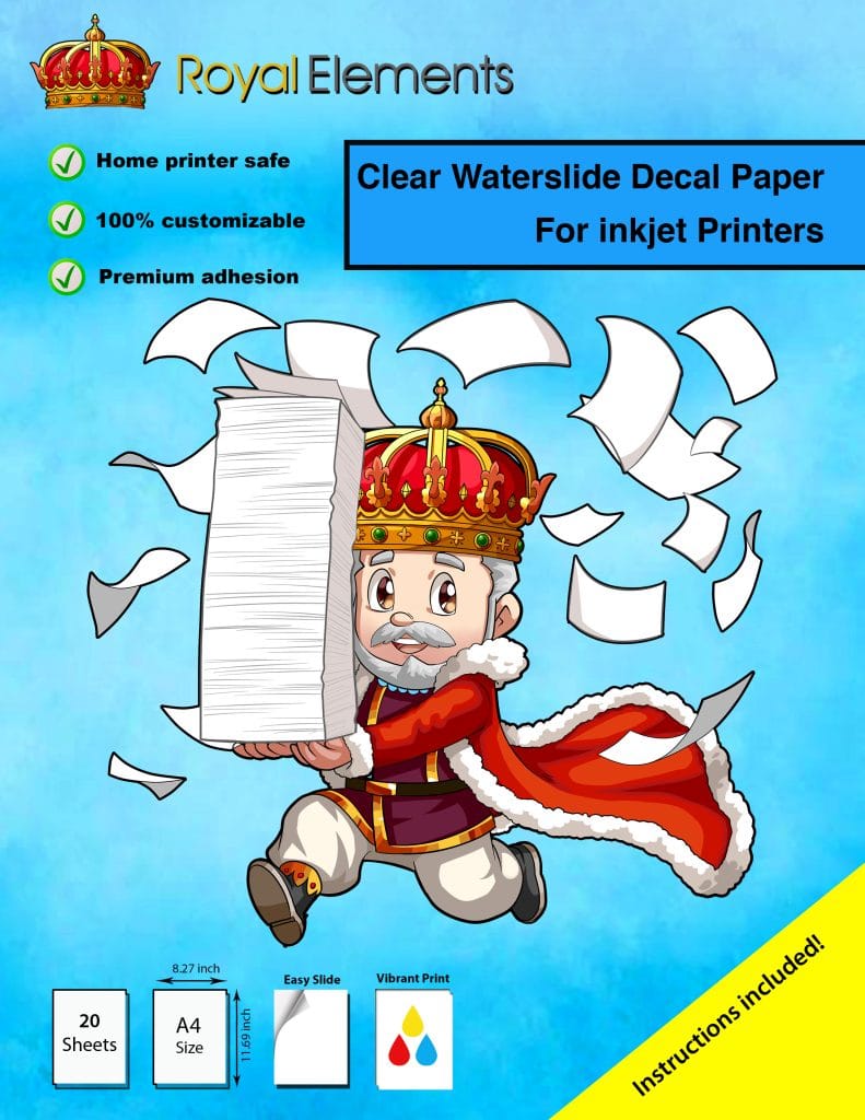 Royal Elements Waterslide Decal Paper – 20 Sheets - Royal Elements