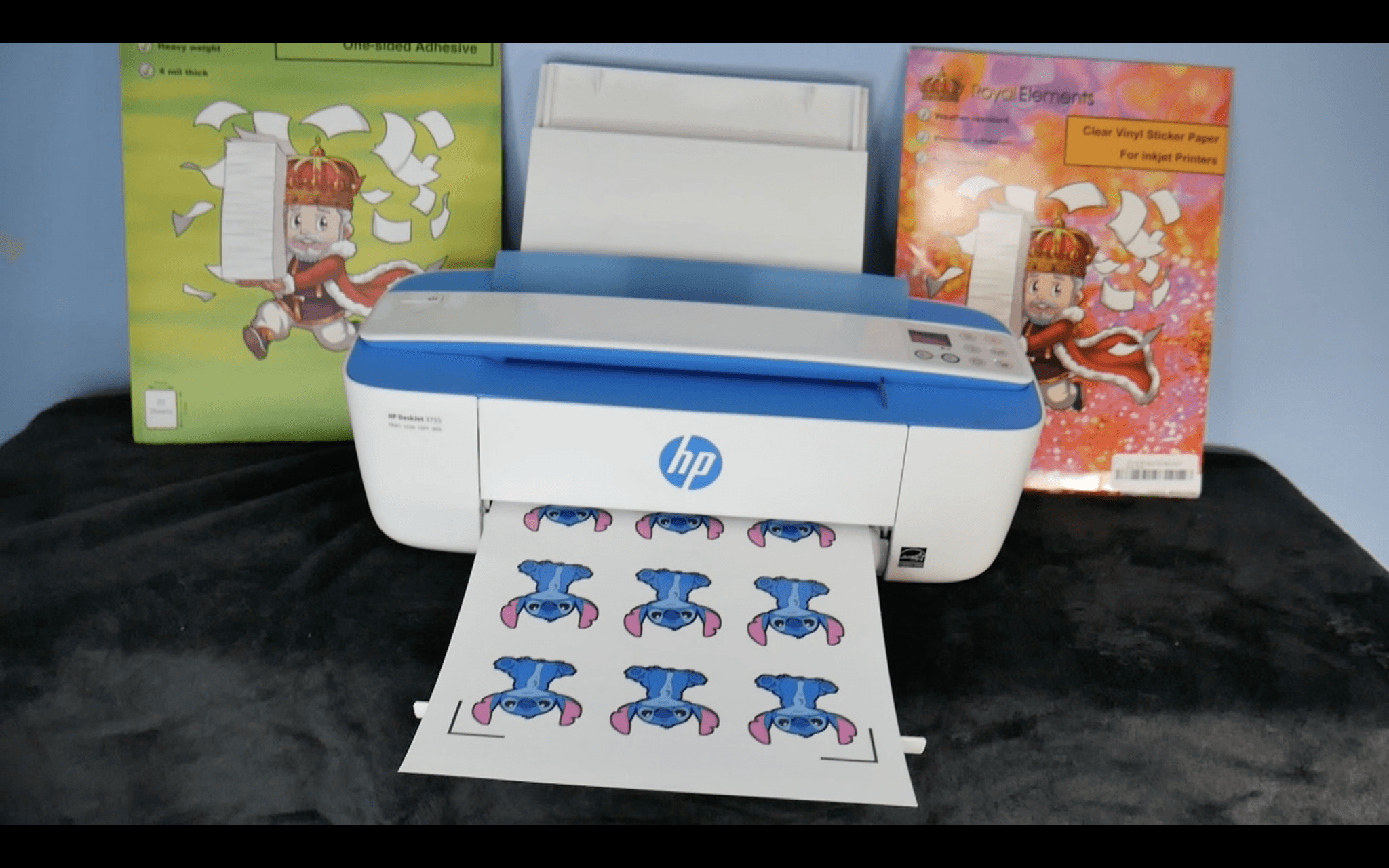 How To Make Clear Printable Vinyl Stickers - Royal Elements