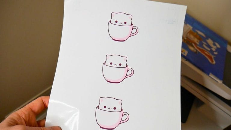 How to Make Glossy Printable Vinyl Stickers - Royal Elements