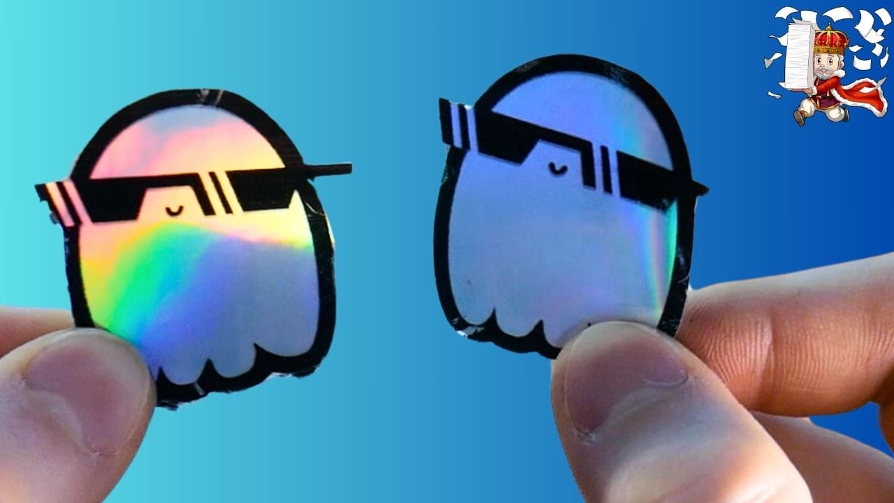 How to Create Durable Holographic Stickers with Printable Vinyl - Royal ...